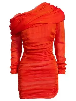 Saint Laurent Fitted Dress - Red