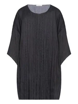 THE ROW Catena Top In Pleated Silk - Black