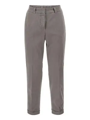 Peserico Casual Trousers With Belt Loops - Gray