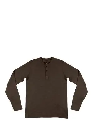 Rag & Bone Long-sleeve Polo Shirt - Brown