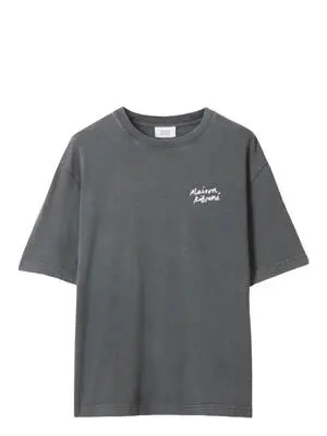Maison Kitsuné Handwriting Oversize Tee-shirt - Faded