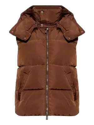 Dsquared2 Hooded Down Vest - Brown