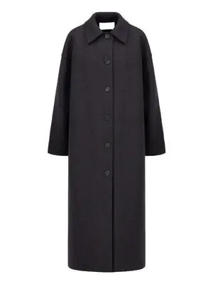 Harris Wharf London Button-front Coat - Brown
