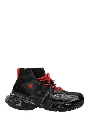 Dsquared2 Faster Panelled Sneakers - Black