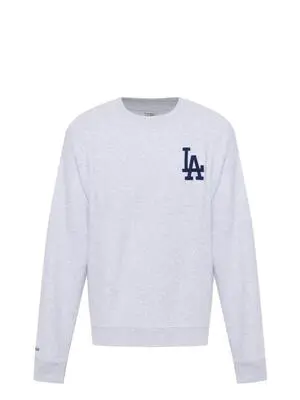 SPORTY  RICH Sporty & Rich La Dodgers Long-sleeve Sweatshirt - Heather Ash