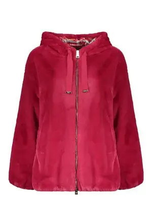 Herno Faux-fur Hooded Jacket - Pink