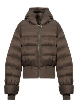 Rick Owens Hooded Puffer Down Jacket - Brown