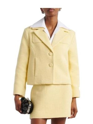 PATOU Cropped Cotton Jacket - Nude
