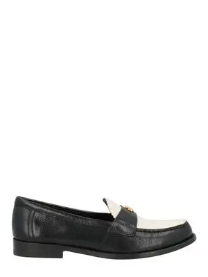 Tory Burch Two-tone Leather Loafers - Off White