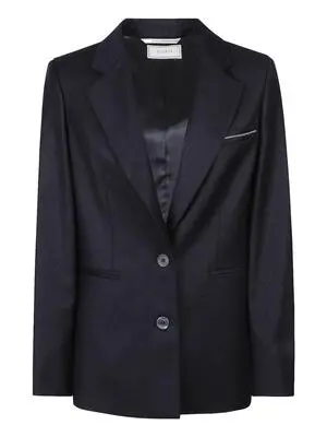 Peserico Single-breasted Tailored Blazer - Black