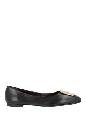 Tory Burch Minimal Leather Ballet Flats - Black