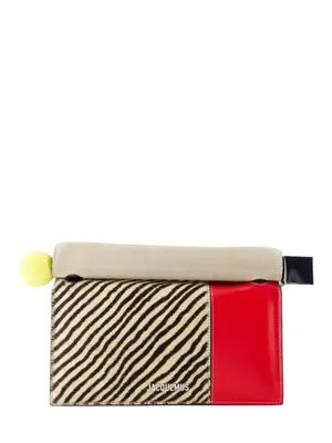 Jacquemus Patchwork Logo Clutch - Multi-color