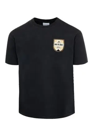Rhude Mont-blanc Hotel Crewneck T-shirt - Black