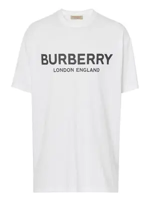 Burberry Logo Print T-shirt White