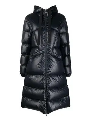 Moncler Selenga Long Hooded Padded Jacket - Midnight Blue