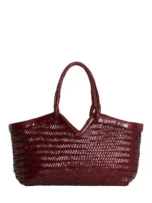 VIPERA Crudelia Woven Leather Shoulder Bag - Red