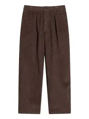 Universal Works Cord Pleated Track Pant - Cacao