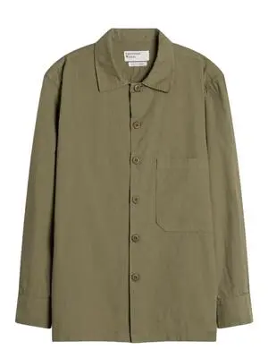 Universal Works Slub Shirting Fatigue Shirt - Olive