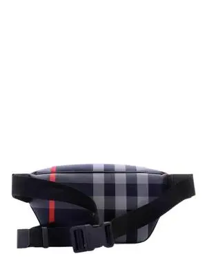 Burberry Sonny House Check Canvas Belt Bag - Black