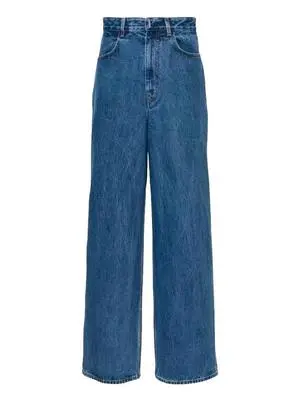 Givenchy Low-crotch Wide-leg Jeans - Blue
