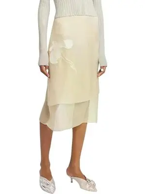 Givenchy Iris Midi Skirt - Neutrals