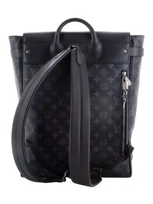 LOUIS VUITTON Steamer Monogram Eclipse Canvas Backpack - Black