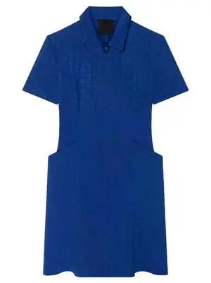 Givenchy 4g Monogram Jacquard Mini Dress - Blue