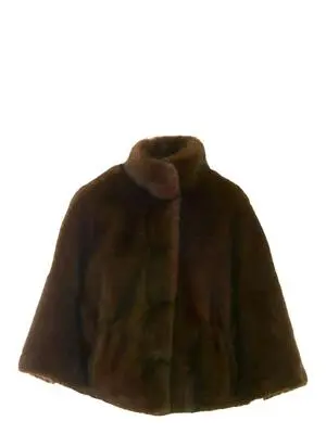VALENTINI 1972 Funnel-neck Concealed-fastening Jacket - Brown