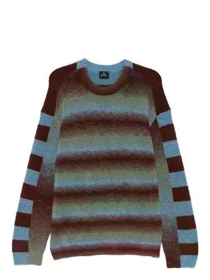 Paul Smith Gradient-effect Striped Sweater - Blue