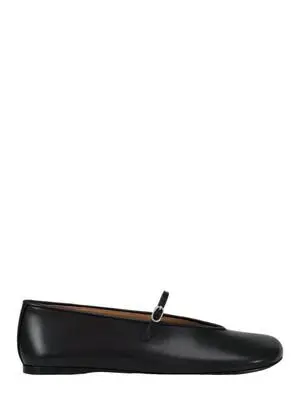 POTAMY Leather Ballet Flats - Black