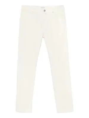 Jacob Cohen Bard Logo-patch Straight-leg Trousers - Neutrals