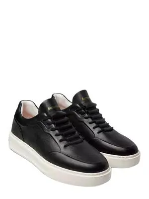 BARRACUDA Perforated-detail Lace-up Sneakers - Black