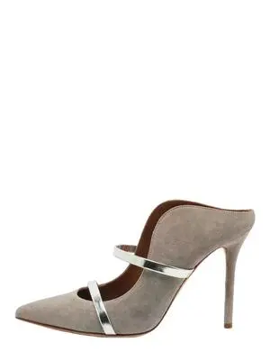 MALONE SOULIERS Malone Souliers Suede Maureen Curved-Strap Mules
