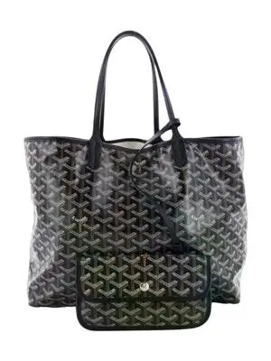 Goyard Goyard Saint Louis Coated Canvas PM Tote Bag Black