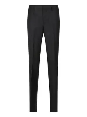 Tagliatore Pressed-crease Tailored Trousers - Black