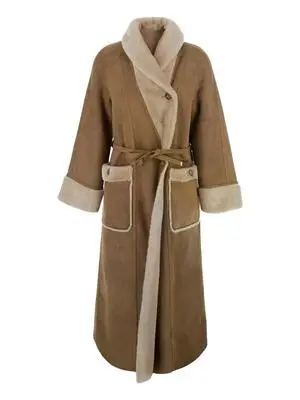 URBANCODE Reversible Belted Coat - Brown