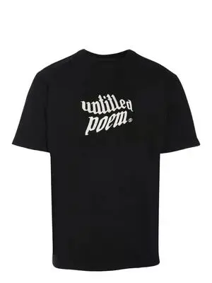 TEE LIBRARY Slogan-print Short-sleeve T-shirt - Black