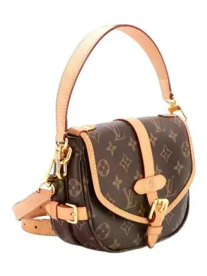 LOUIS VUITTON Saumur Handbag Monogram Canvas Bb Crossbody Bag - Brown