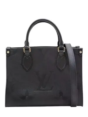 LOUIS VUITTON Monogram Empreinte Onthego Pm Satchel - Black