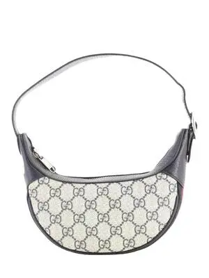 Gucci Ophidia Half Moon Gg Coated Canvas Mini Hobo Bag - Blue