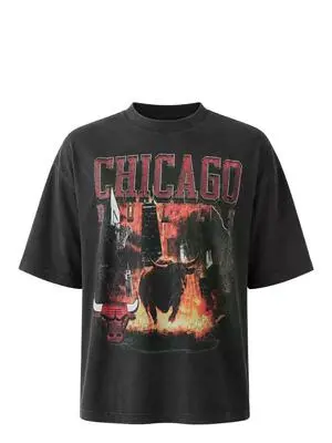 New Era Chicago Bulls Graphic-print T-shirt - Grey