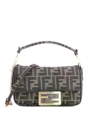 Fendi Zucca Canvas Mini Crossbody Bag - Brown