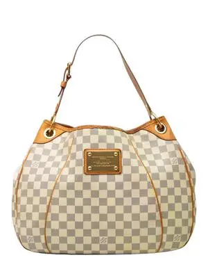 LOUIS VUITTON Damier Azur Galliera Pm Shoulder Bag - White
