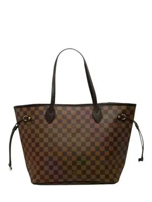 LOUIS VUITTON Damier Ebene Neverfull Mm Tote Bag - Brown