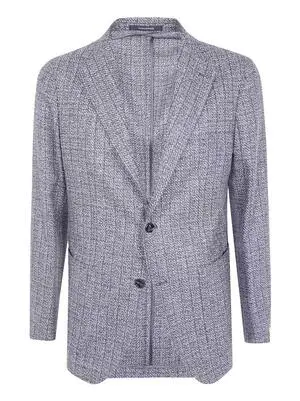 Tagliatore Single-breasted Wool Blazer - Grey