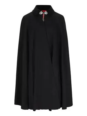 IL TABARRO IL TABARRO Ambasciata Velvet-Collar Cape