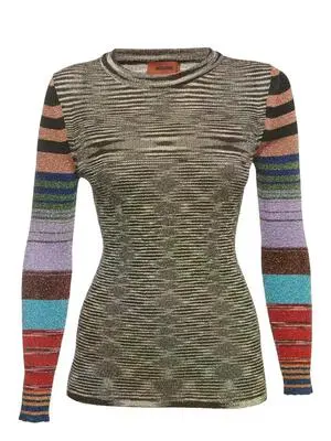 MISSONI Striped Long-Sleeve Top