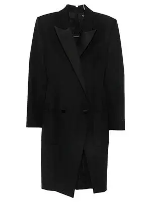 Balmain Double-breasted Midi Dress - Black