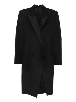 Balmain Double-breasted Midi Dress - Black