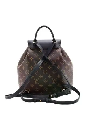 LOUIS VUITTON Monogram Canvas Montsouris Nm Backpack - Black